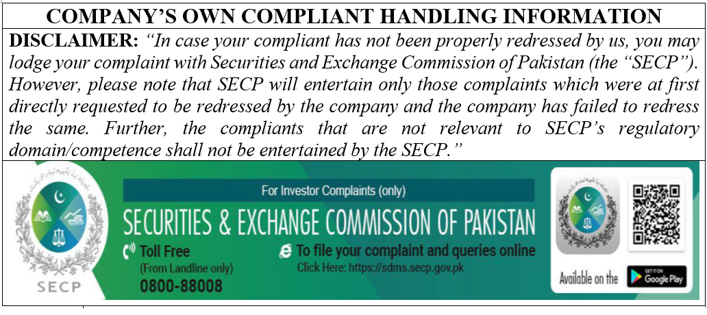 Investor Grievances | Soneri